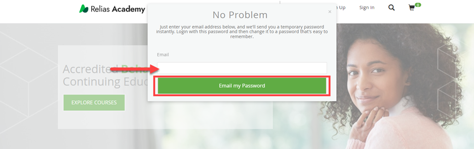 Password Reset and Change on Relias Academy
