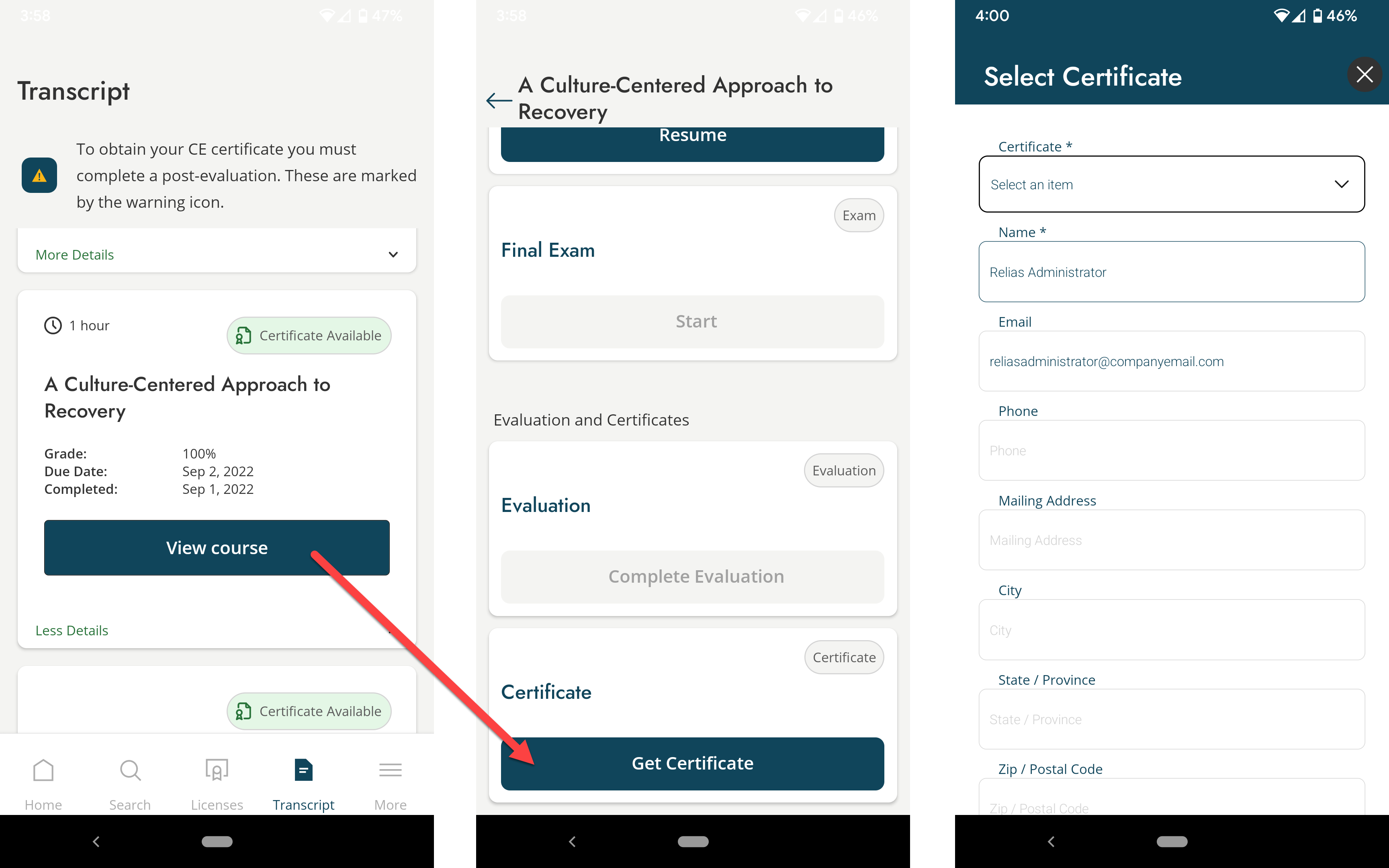 Relias Learner Mobile App