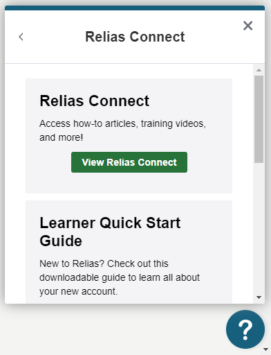 The Support Center: Learner